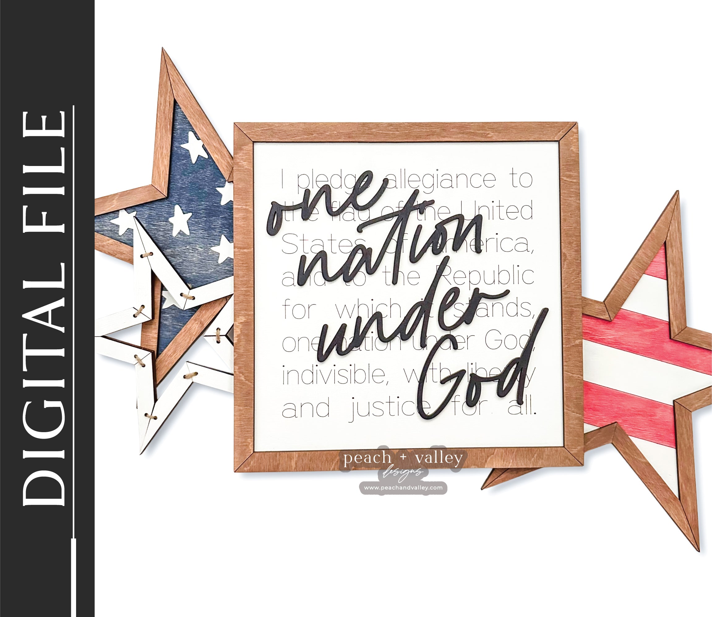 Pledge of Allegiance Set Cut File – Peach + Valley Designs