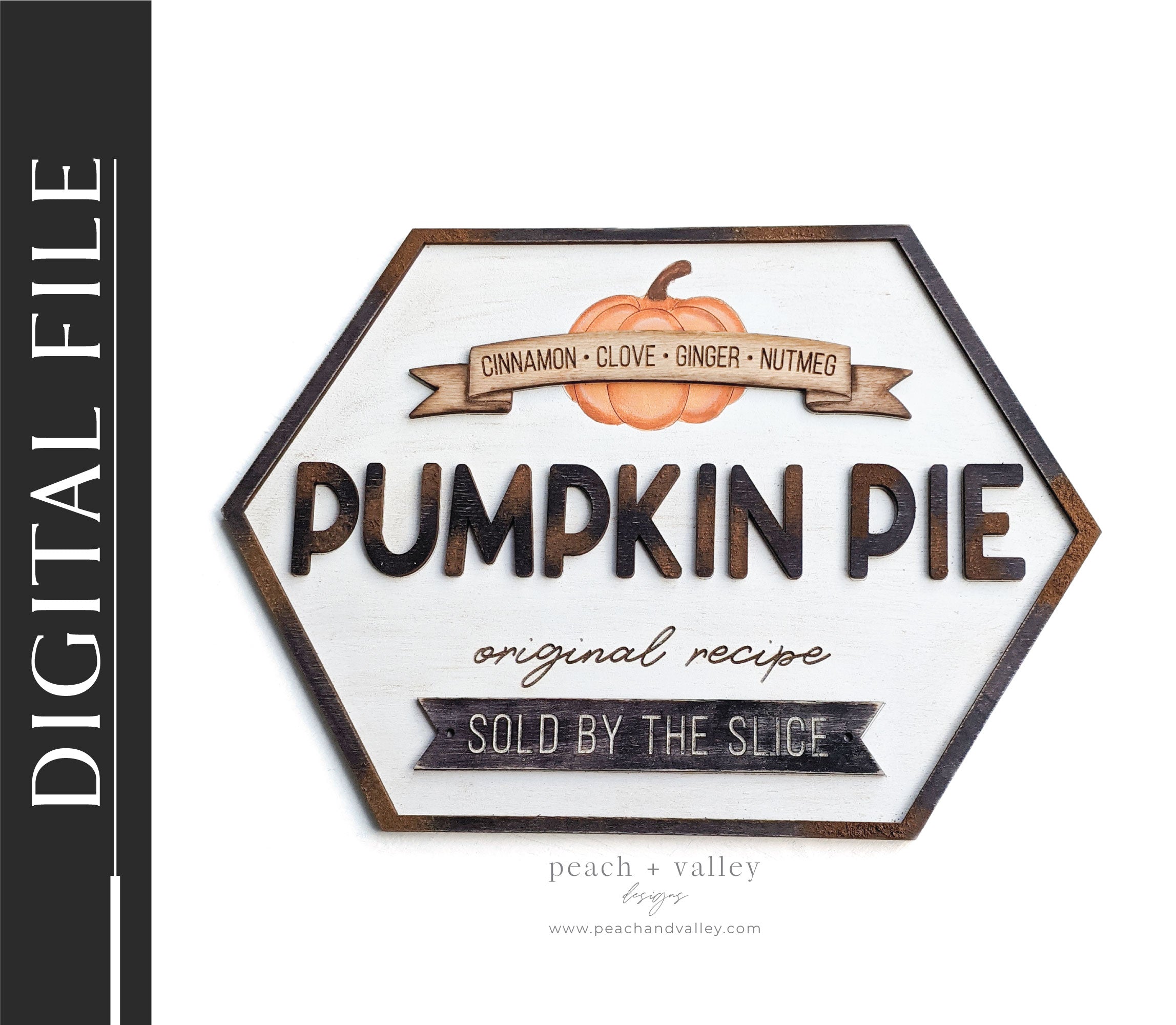 Pumpkin Pie Sign SVG – Peach + Valley Designs