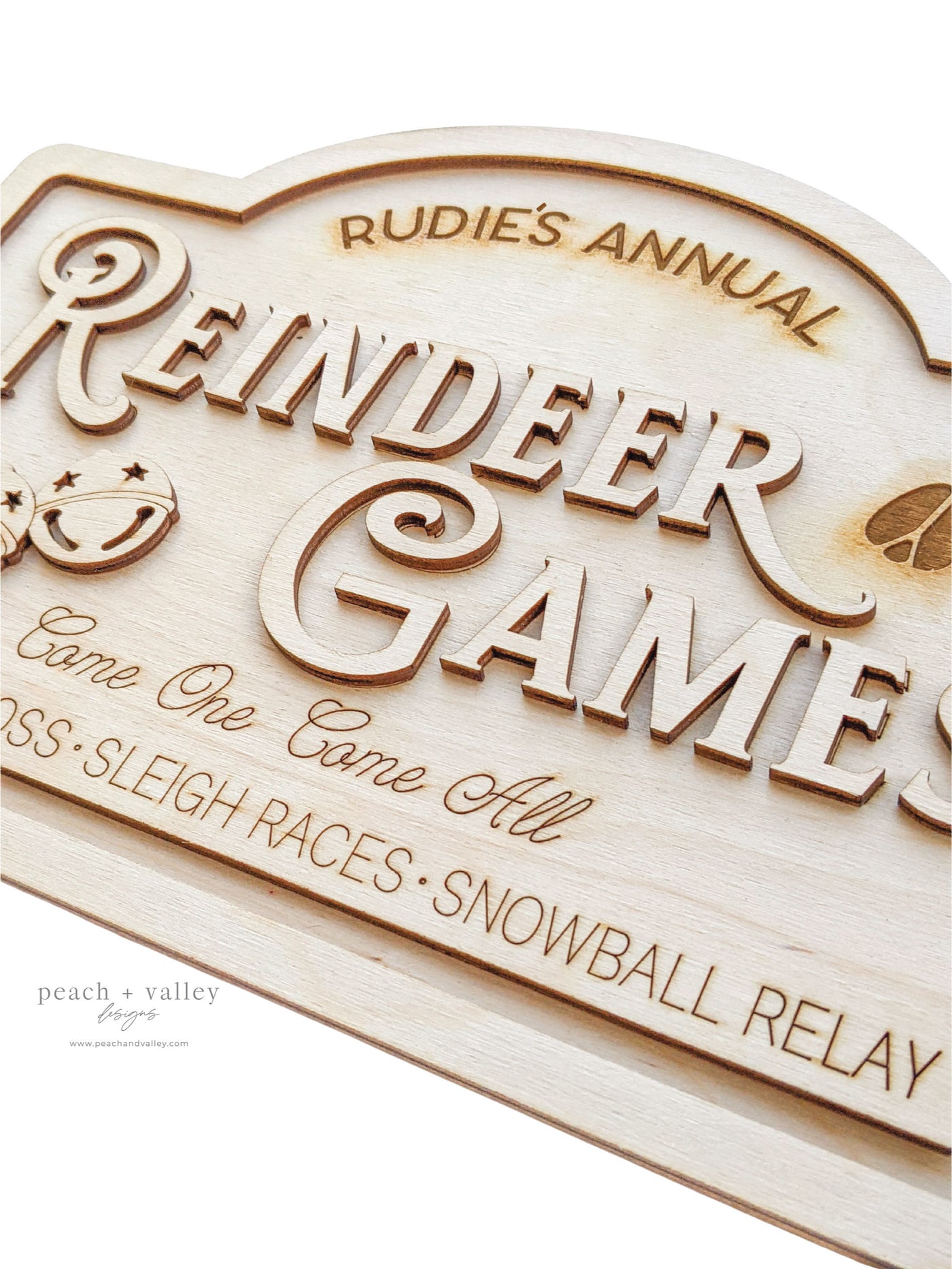 Reindeer Games Sign Cut File – Peach and Valley