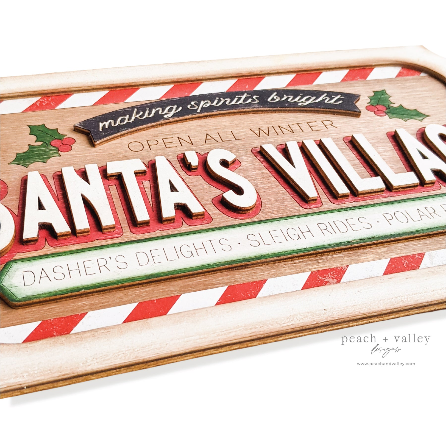 Santa's Village Ticket Sign Cut File – Peach + Valley Designs