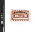 Santa's Village Ticket Sign Cut File – Peach + Valley Designs